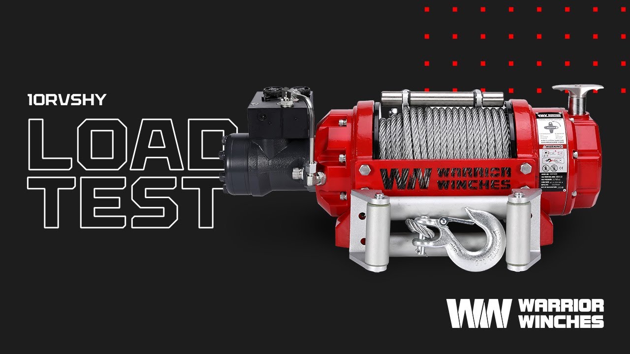 Warrior Winches: RV 10RVSHY Winch Load Test - YouTube