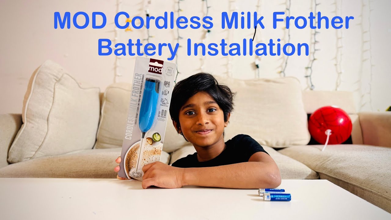 MOD Cordless Milk Frother Unboxing, Battery Installation #milkfrother # ...