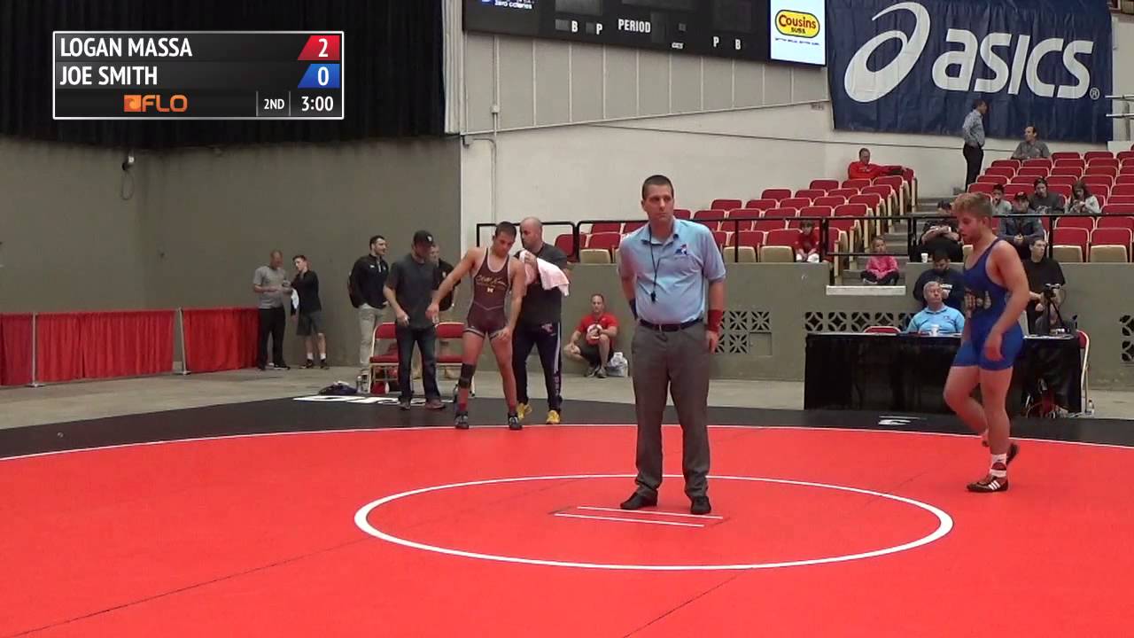 74kg q, Logan Massa, Cliff Keen WC vs Joe Smith, Titan Mercury WC - YouTube