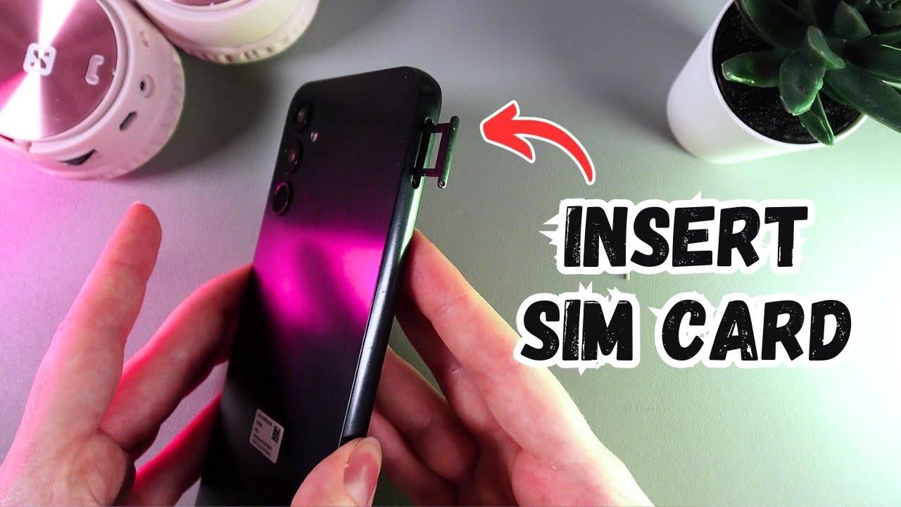 How to Insert SIM Card on Samsung Galaxy A14 - YouTube