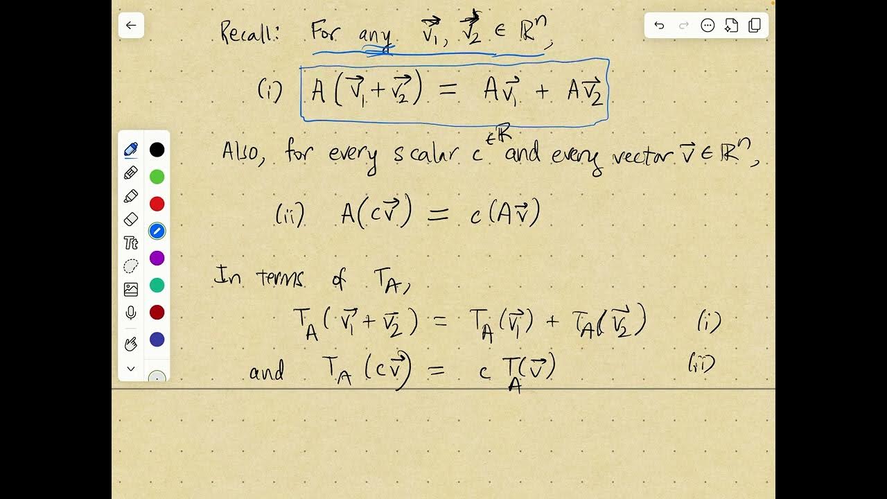 Linear Transformations part 1 - YouTube