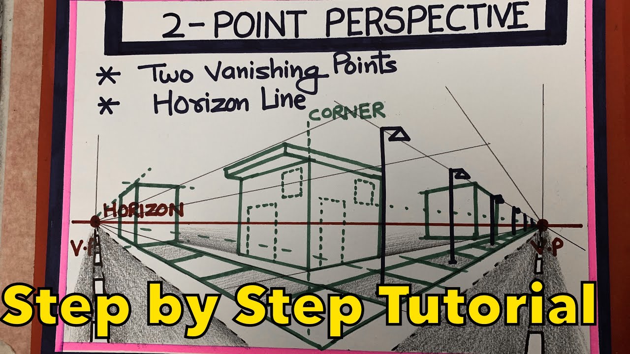 How to draw in 2 Point Perspective | For Beginners | NID,NIFT,NATA ...