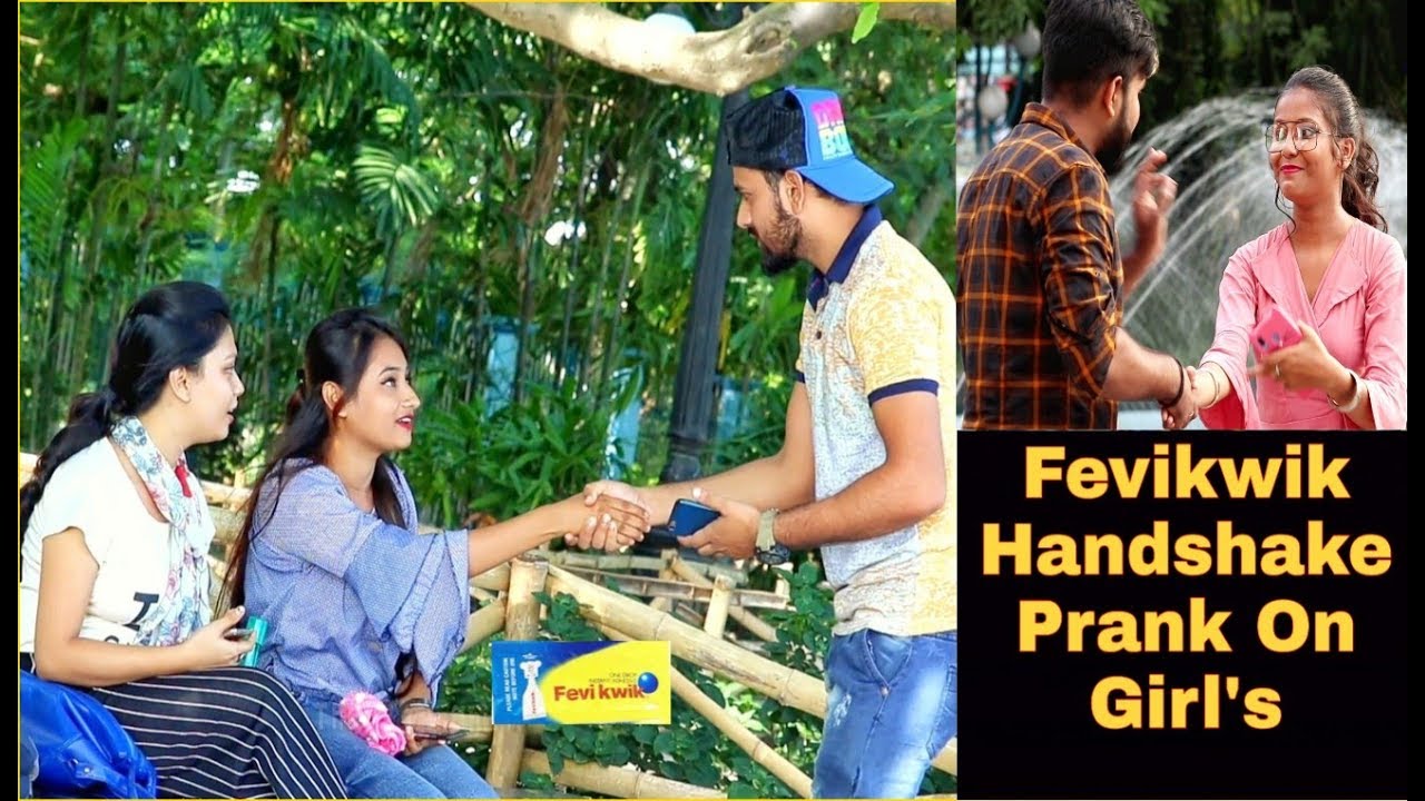 Fevikwik Handshake Prank On Girl's - Gone Wrong| Pranks In India| By ...