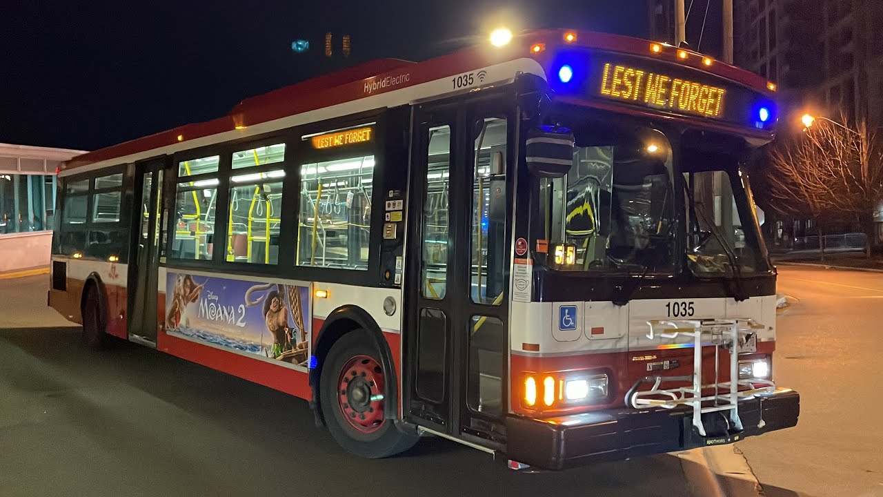 TTC 2006 Orion VII OG HEV #1035 || Deadhead Mount Dennis Garage departing Kipling November 10 ...