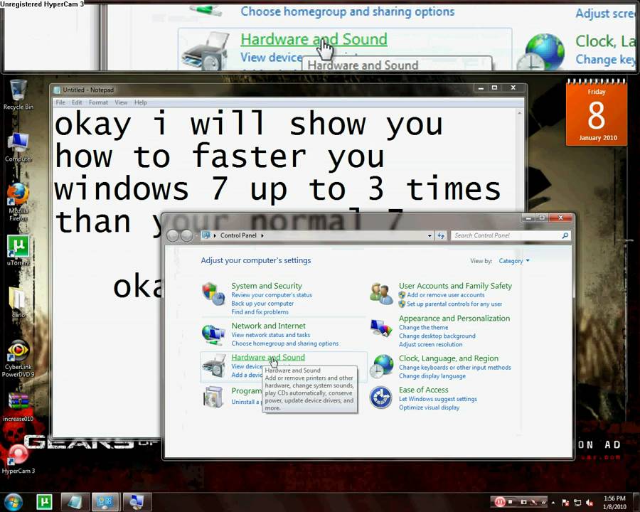 how to boost windows 7 performance - YouTube