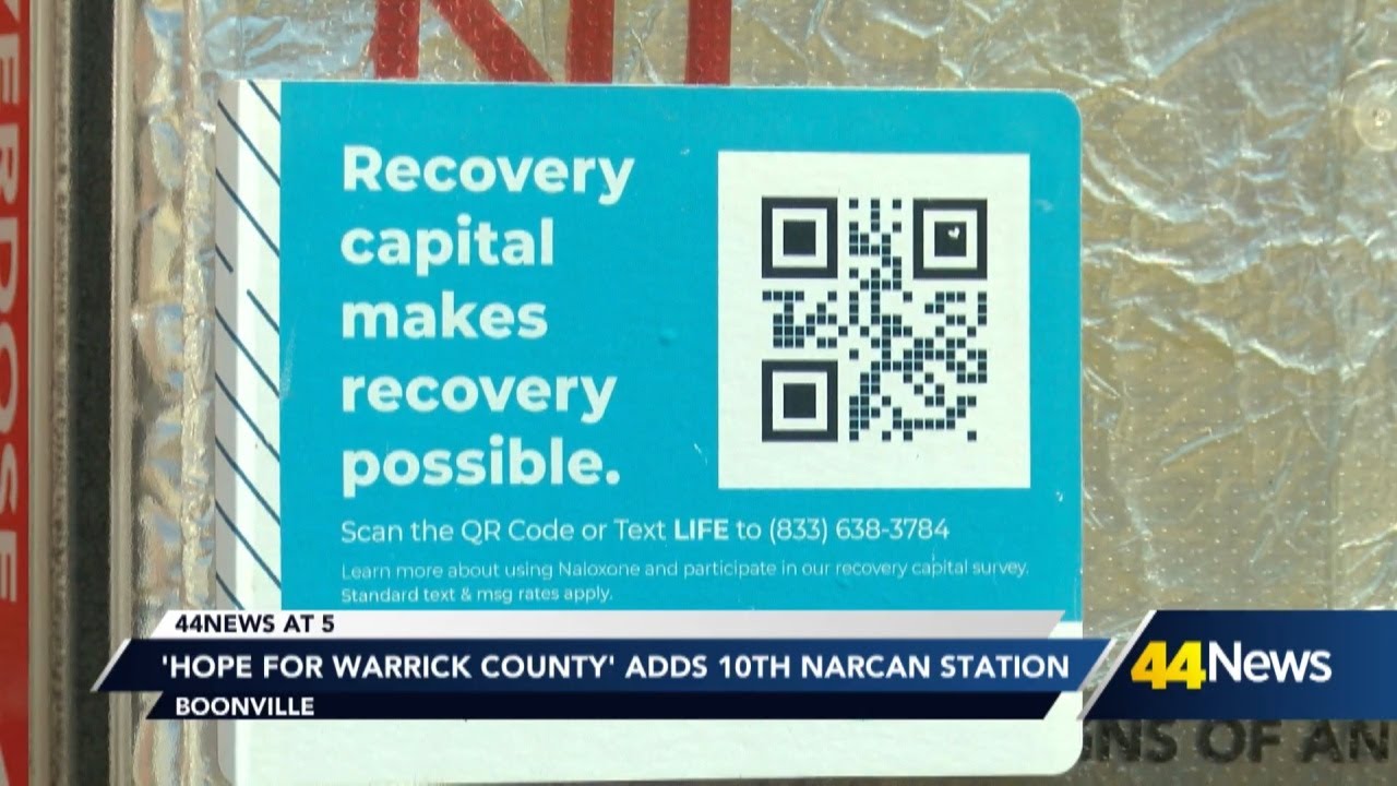 'Hope For Warrick County' adds 10th narcan station - YouTube