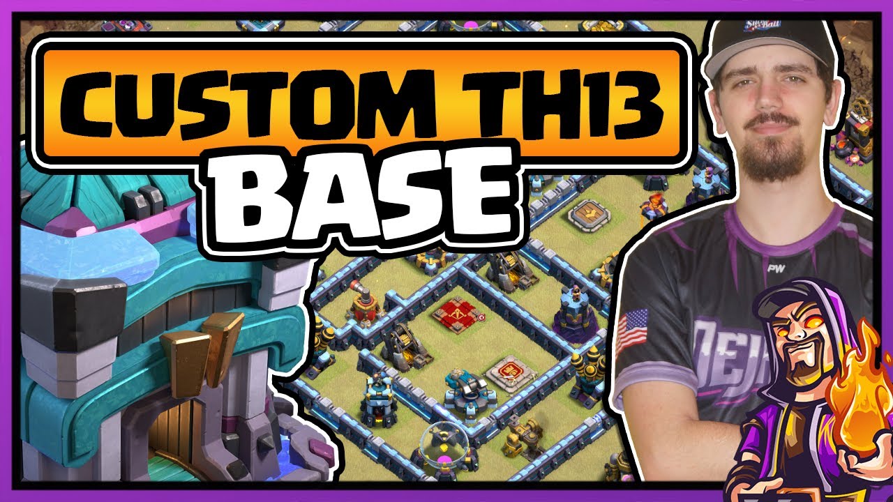 NEW CUSTOM TH13 WAR BASE 2020 | Defended top attack strategies | town ...
