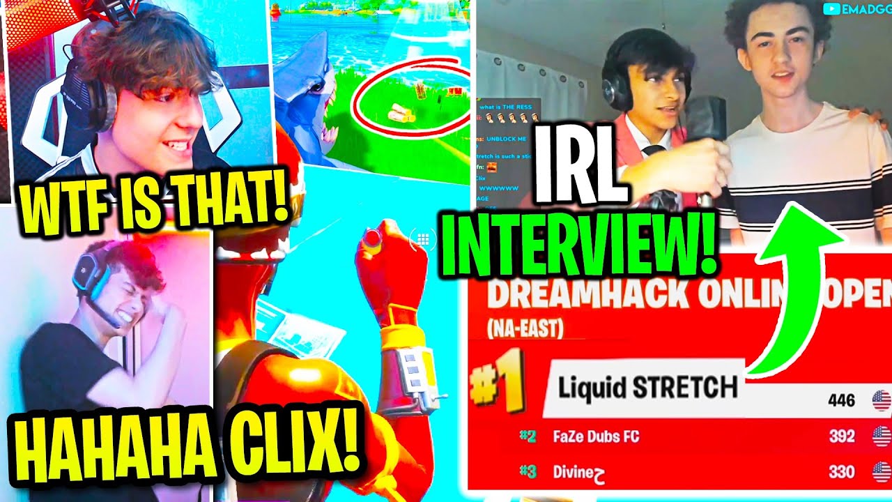 CLIX Completely FREAKS OUT after THIS! RONALDO CRIES LAUGHING! STRETCH ...