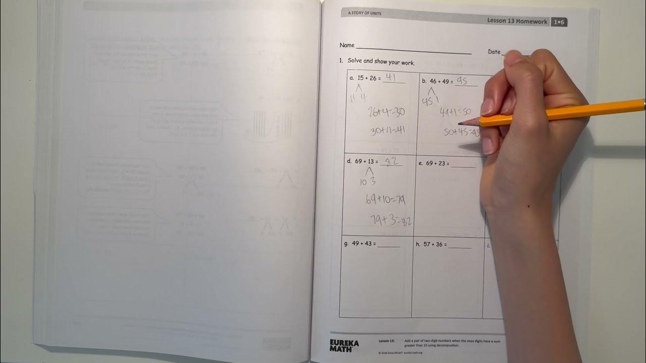 Eureka Math Grade 1 Module 6 Lesson 13 | #mathwithaubrey #homework ...