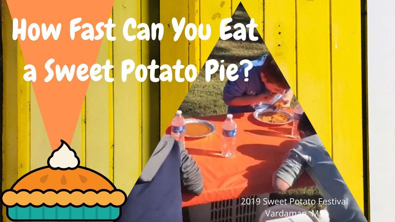 Sweet Potato Pie Eating Contest - YouTube