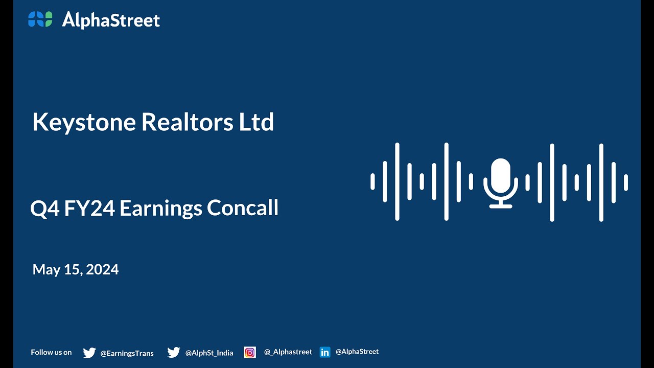 Keystone Realtors Ltd Q4 FY2023-24 Earnings Conference Call - YouTube