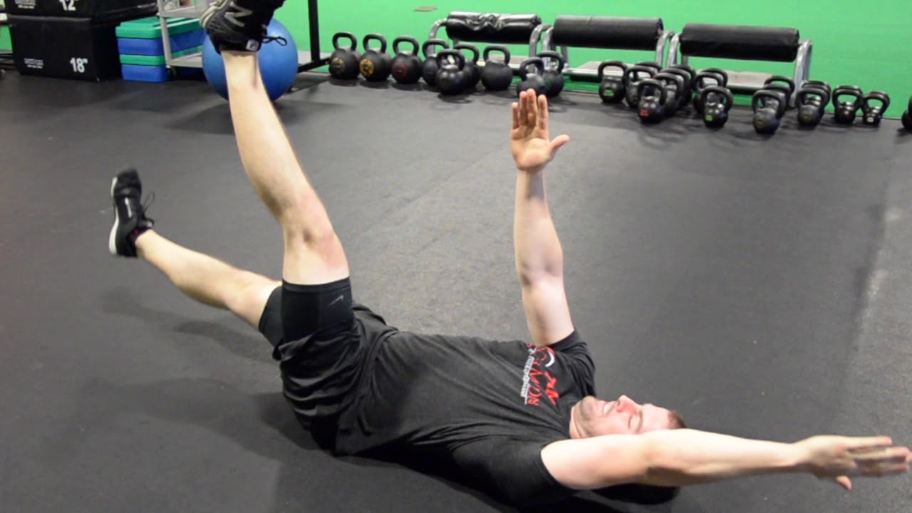 Straight Leg Dead Bug - YouTube