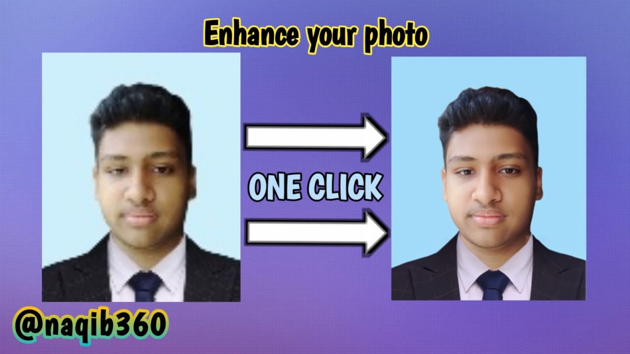 How to enhance a photo one click. #remini #enhance #youtube #viral #how ...