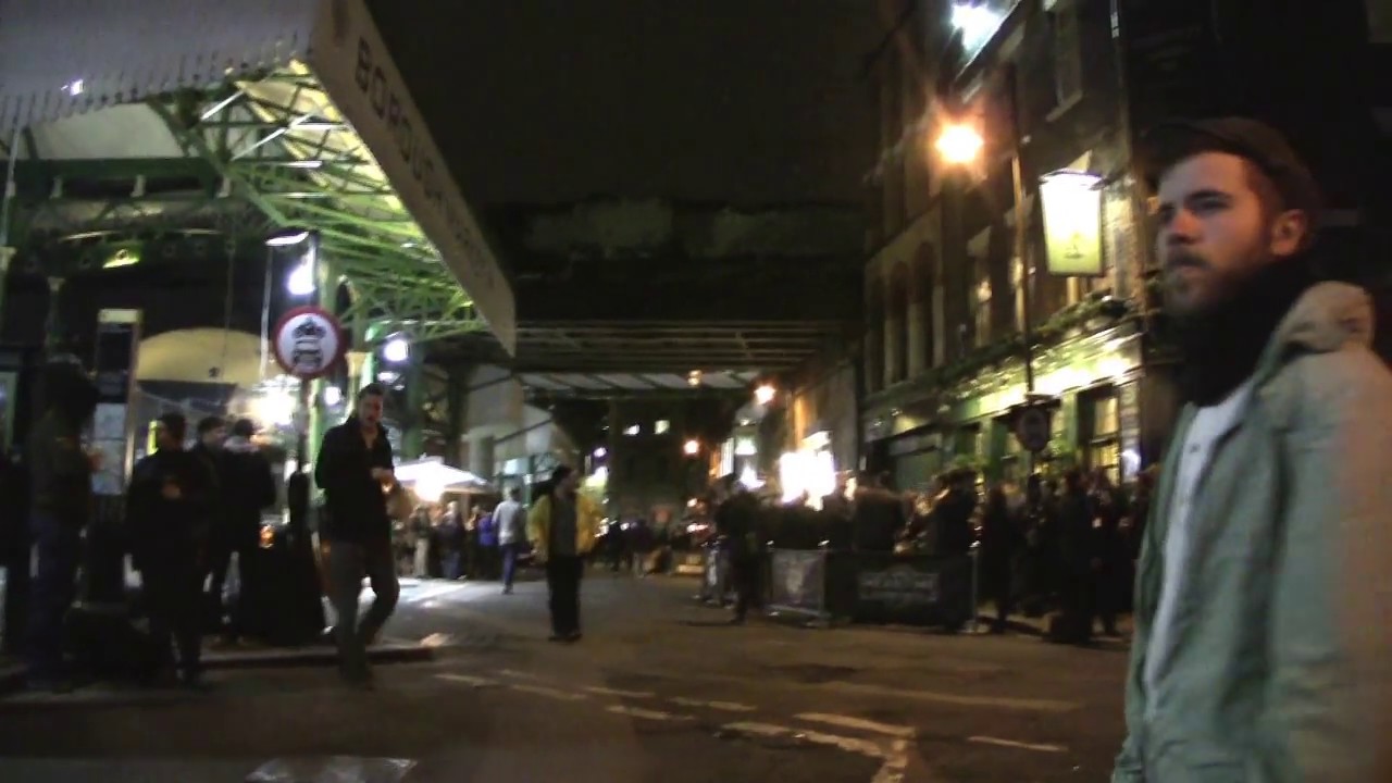 Footage at Borough Market night time - YouTube