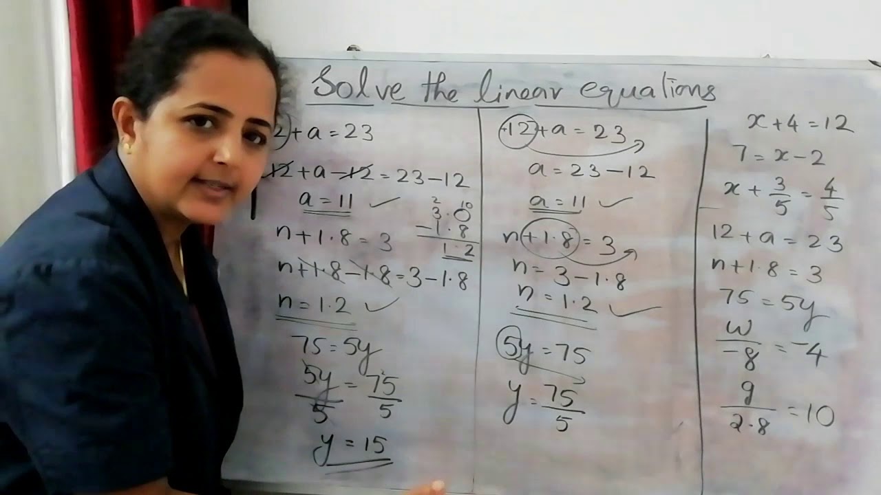 Solving simple equations - YouTube