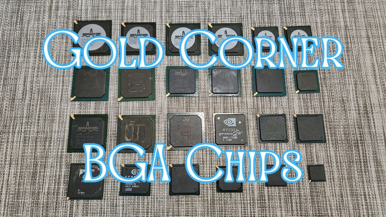 Recovering & Refining Gold From Gold Corner BGA Chips - YouTube