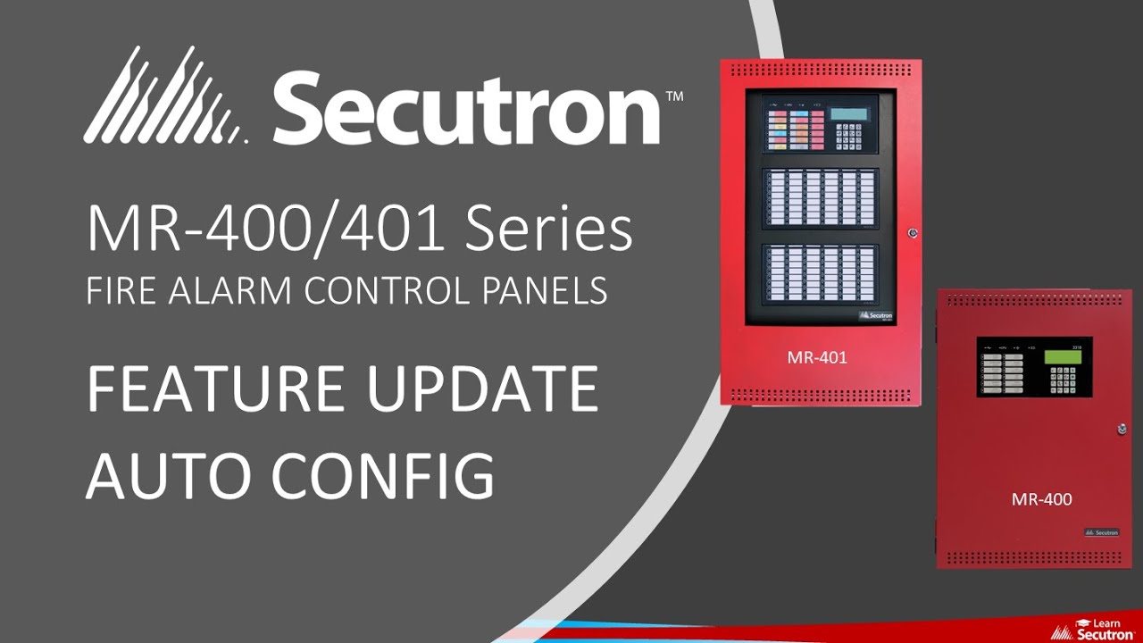 Secutron MR-400/401 Feature Update - Auto Configuration - YouTube