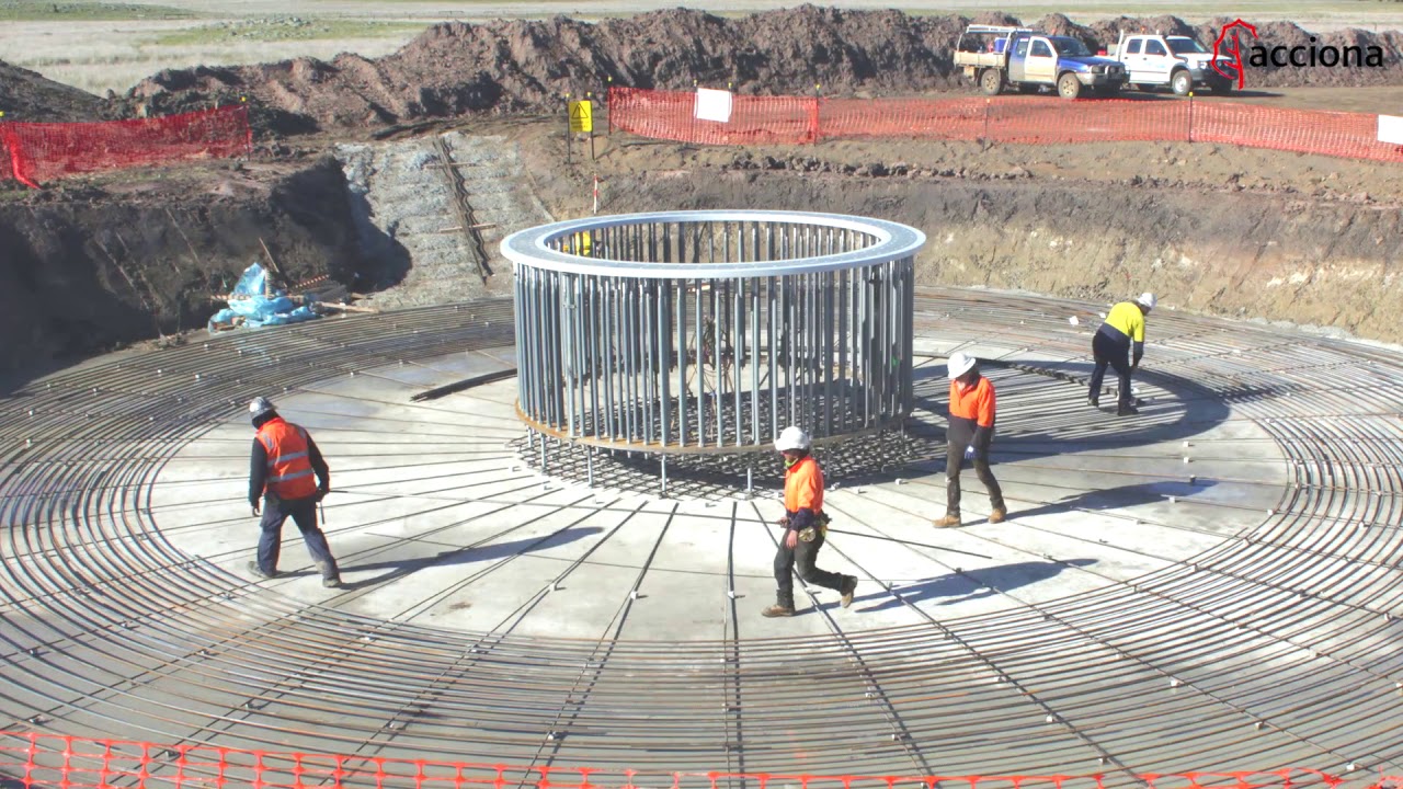 Foundation works at Mt Gellibrand Wind Farm, Australia | ACCIONA - YouTube