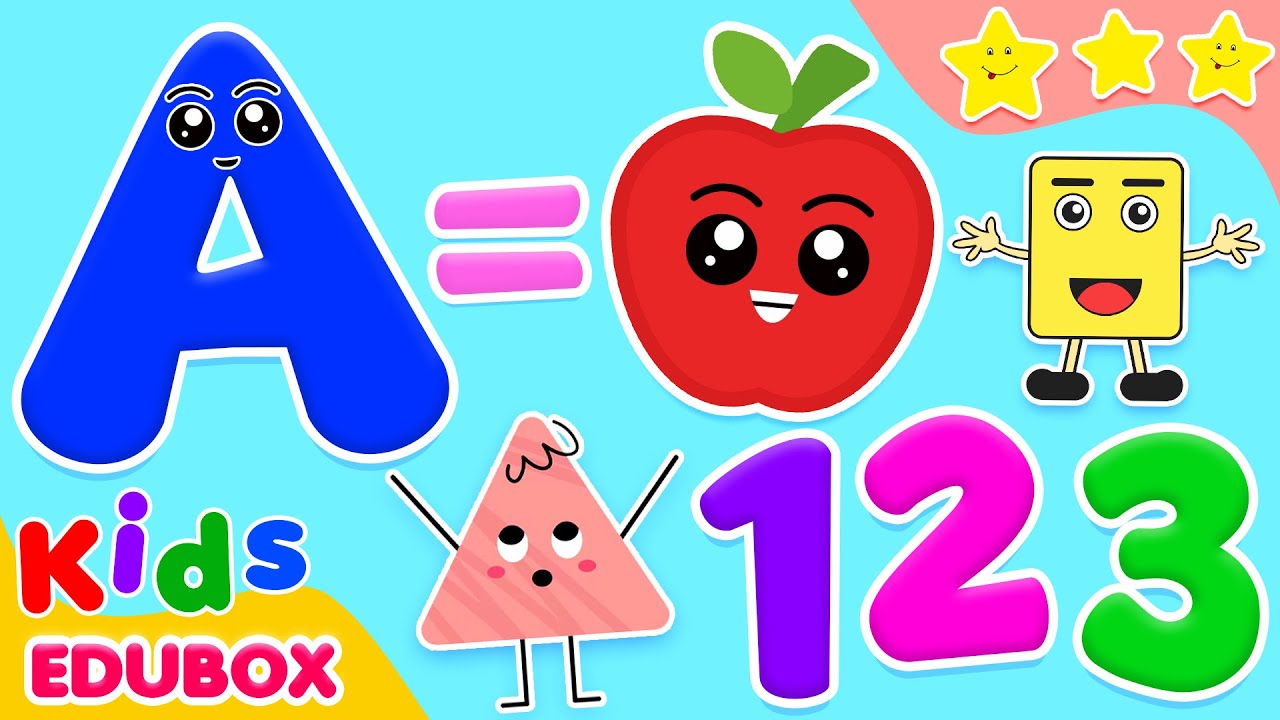 ABC, 123 & Shapes Learning Videos For Preschool | ABC And One Two Three ...