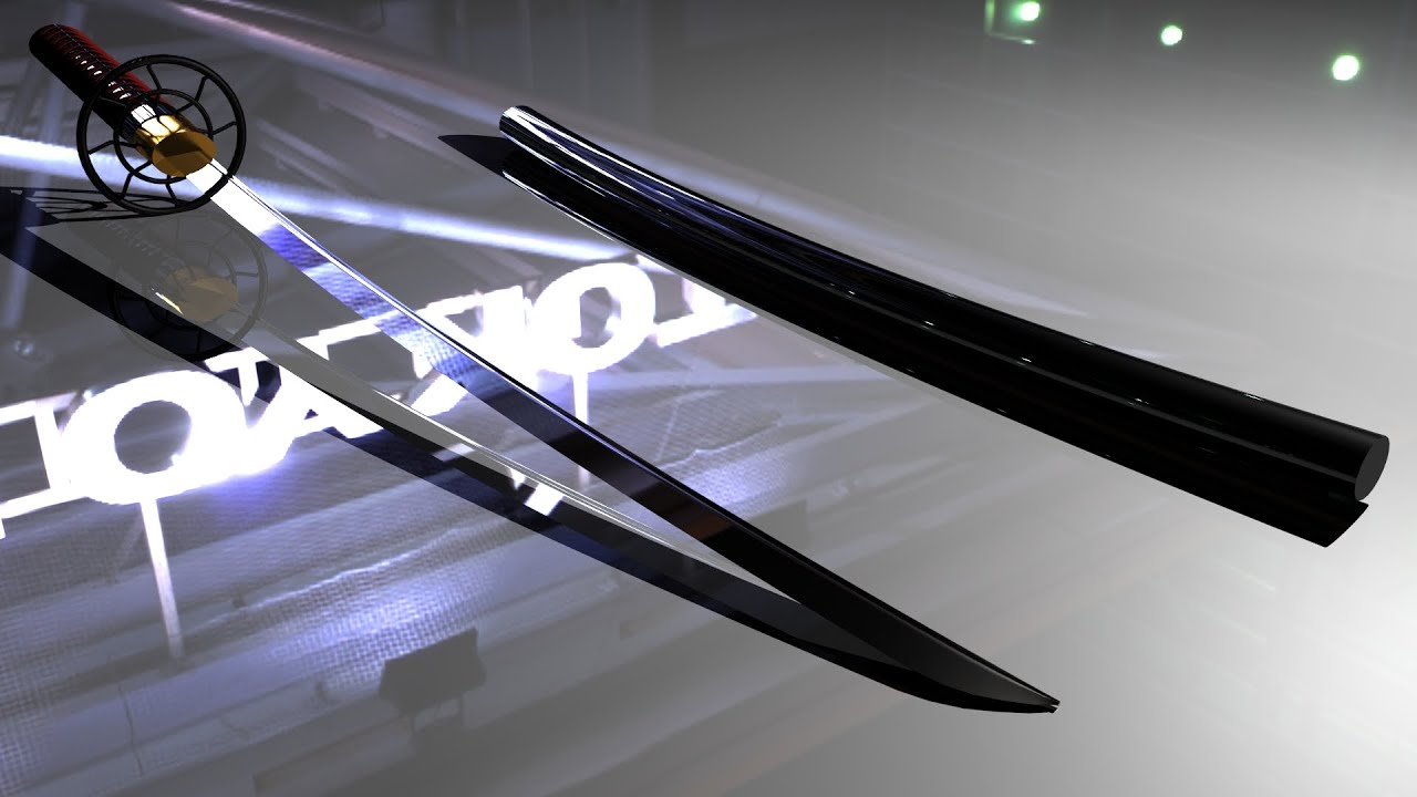 Maya tutorial: How to model a Samurai Sword - YouTube