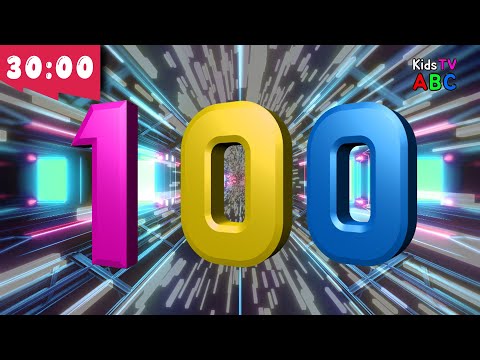 Number Song 1-100  |  30 mins Fun! |  Counting by 1 to 100  |  Kids TV ABC