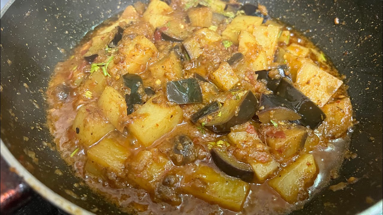 Chat pati aloo 🥔 bangen 🍆 ki easy recipe with white rice 🍚 - YouTube