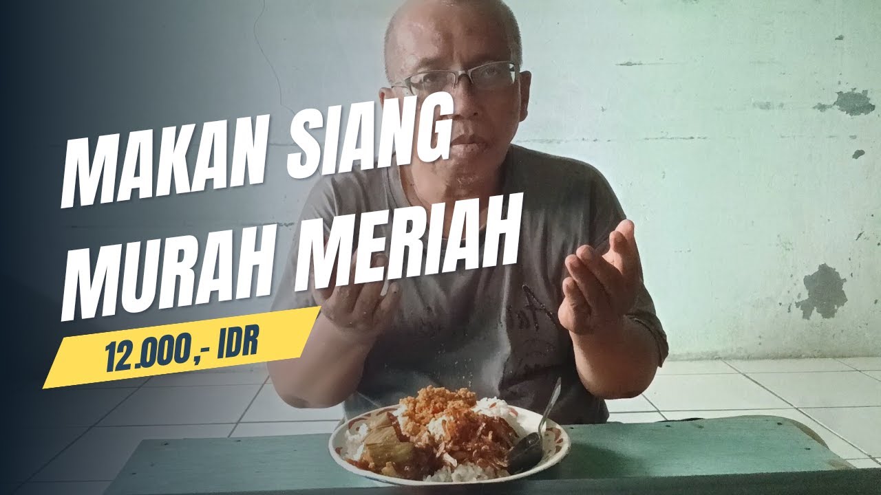 MAKAN SIANG PAKE TERI KACANG PLES ONCOM GORENG DAN TERONG BALADO - YouTube