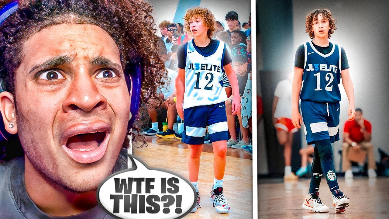 REACTING TO MY PRODIGY NELSON PLAYING FOR A DIFFERENT AAU TEAM... - YouTube