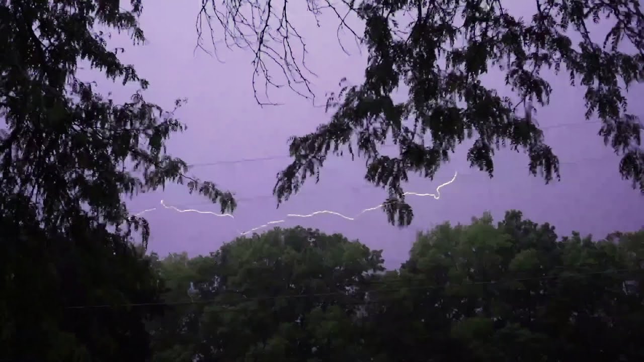 Blustery Late Night Thunderstorm (40 minutes) - June 3, 2020, Grand ...