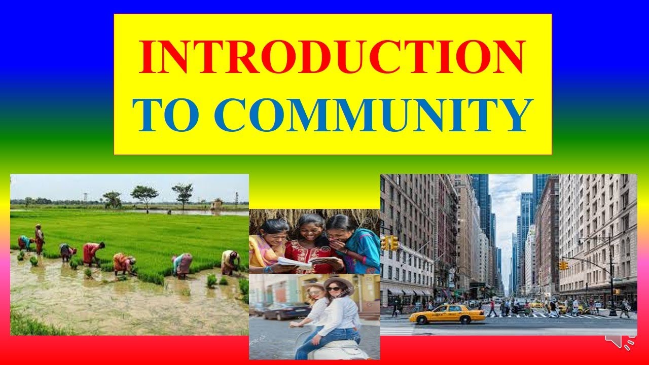 INTRODUCTION TO COMMUNITY - Sociology - YouTube