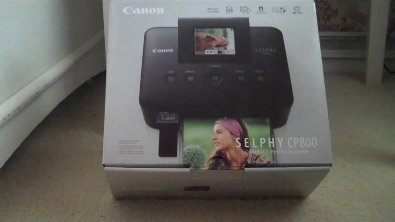 SELPHY CP800 Canon photo printer UNBOXING - YouTube