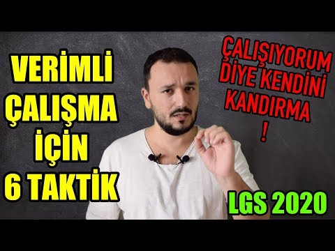 ÇALIŞIYORUM DİYE KENDİNİ KANDIRMA | VERİMLİ DERS ÇALIŞMA TAKTİKLERİ | LGS 2020