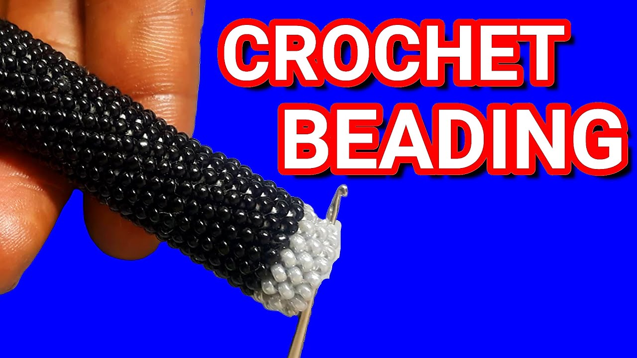 How To Make A Beaded Crochet Rope | Single Crochet Stitch | Tsungie ...