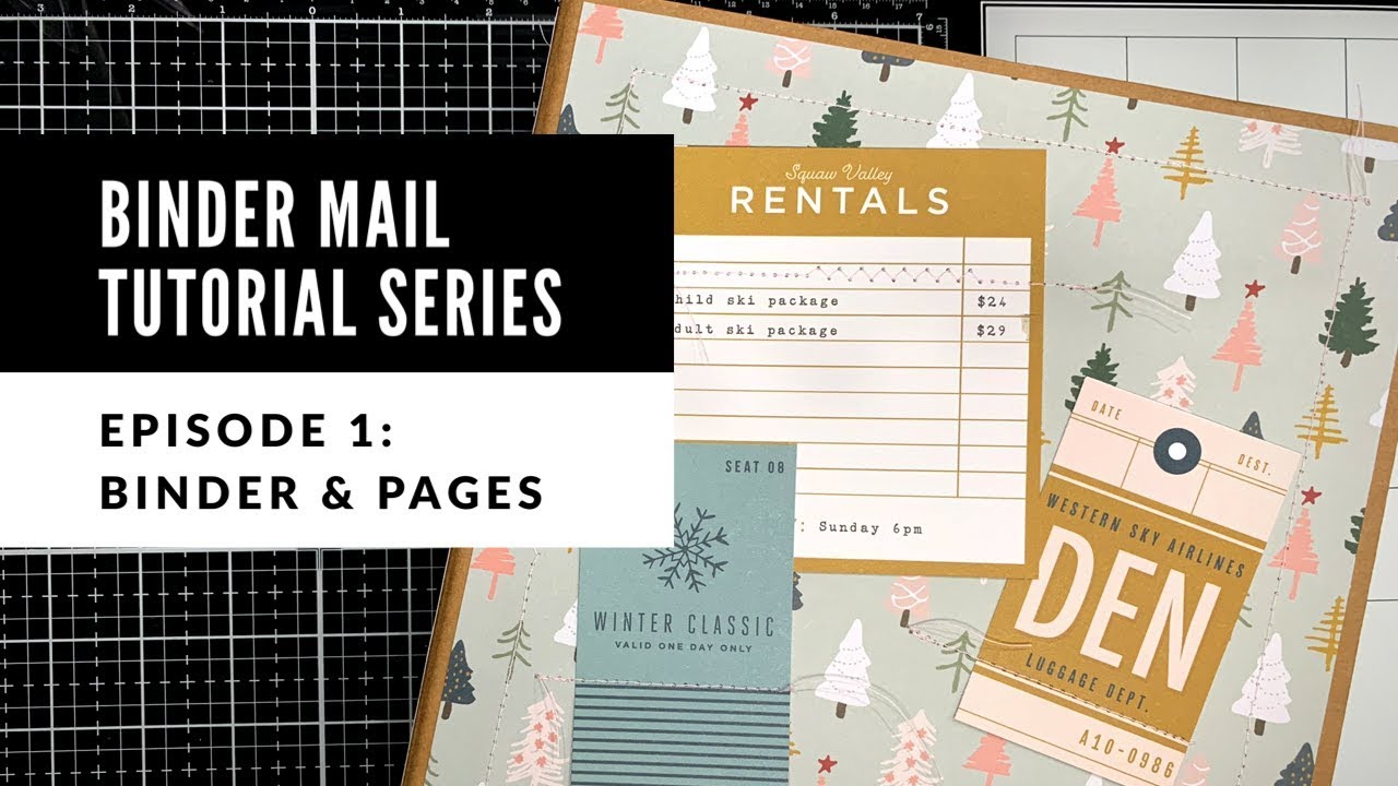 Binder Mail Tutorial Series // Episode 1: Binder & Pages - YouTube