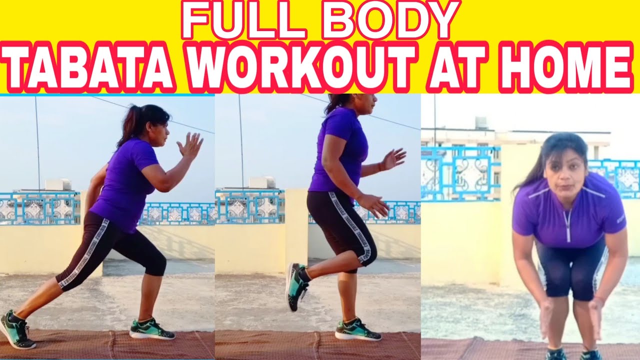 FULL BODY TABATA WORKOUT AT HOME #WITHME - YouTube