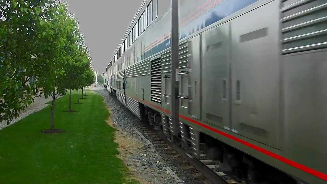 Amtrak Pere Marquette arriving at Holland, Mi on National Train day-HD ...