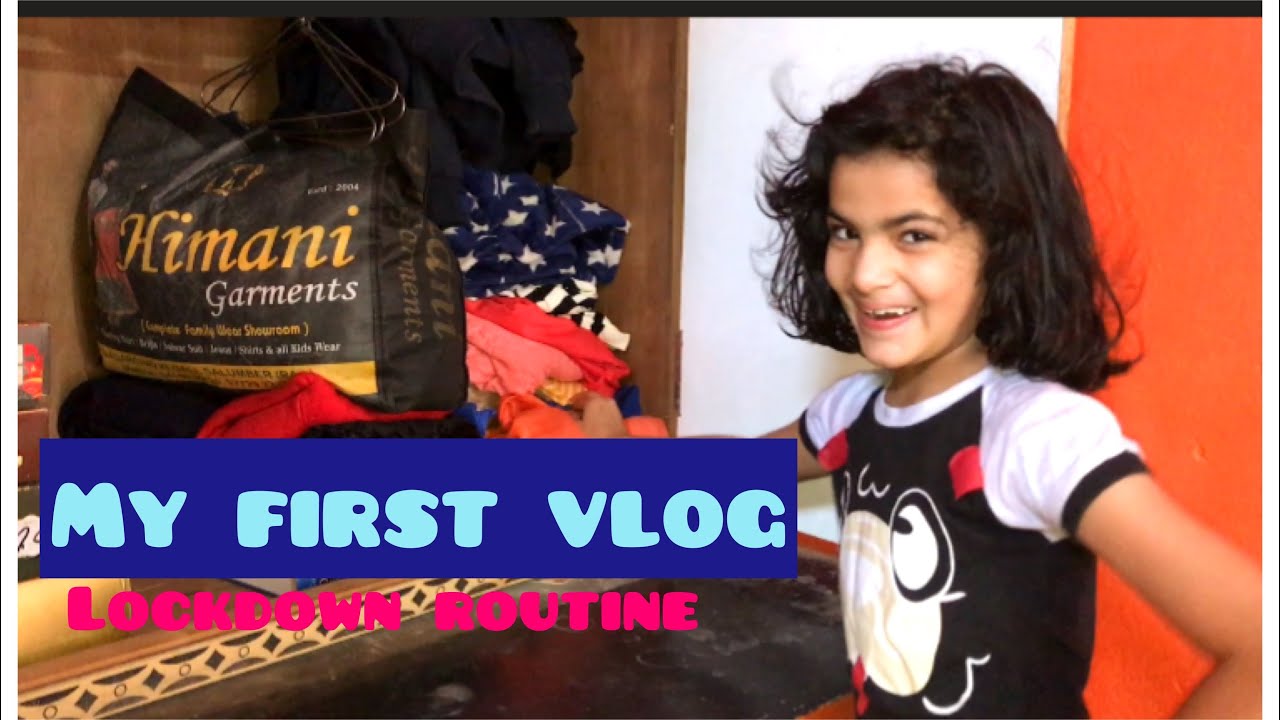 My first vlog // Daily routine // Lockdown routine - YouTube
