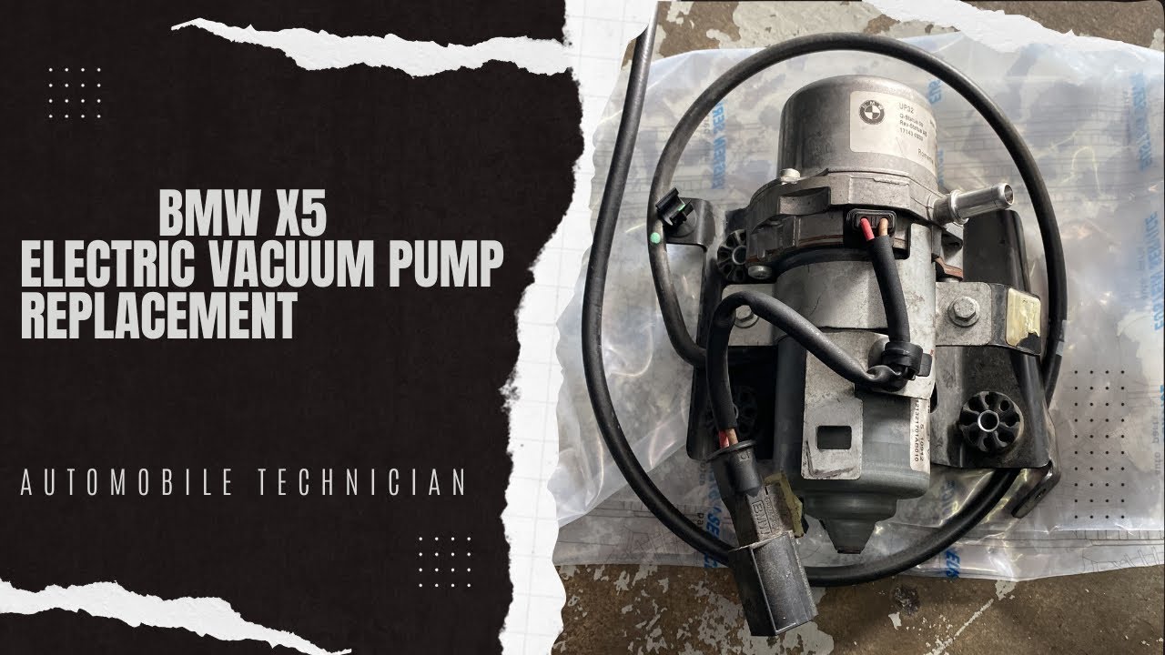 Electric vacuum pump replacement on BMW X5 | How to change electric ...