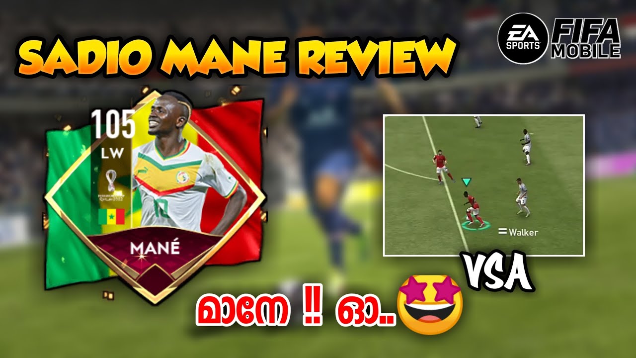 Sadio Mane Review FIFA Mobile | FIFA Mobile Malayalam | Mane Review ...