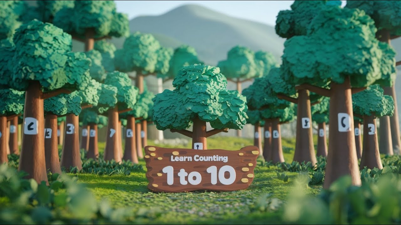 Learn 1 to 10 Numbers | 123 Number Names | 1234 Counting for Kids |1 2 ...