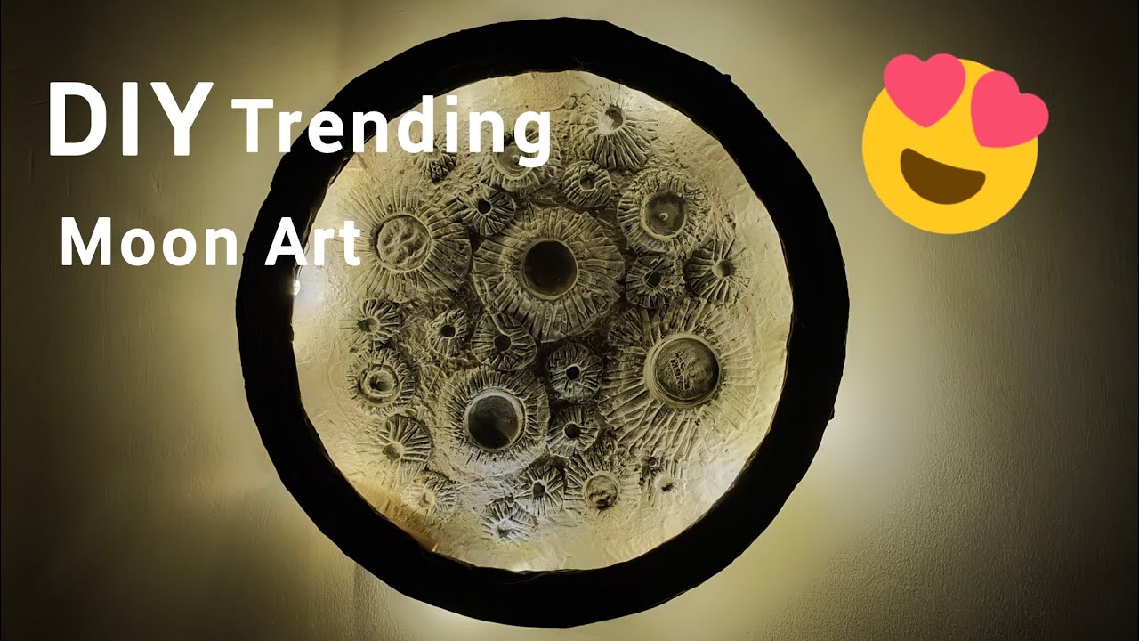 DIY Trending Moon Craft In A Very Low Budget||Beautiful Wall Decor For ...