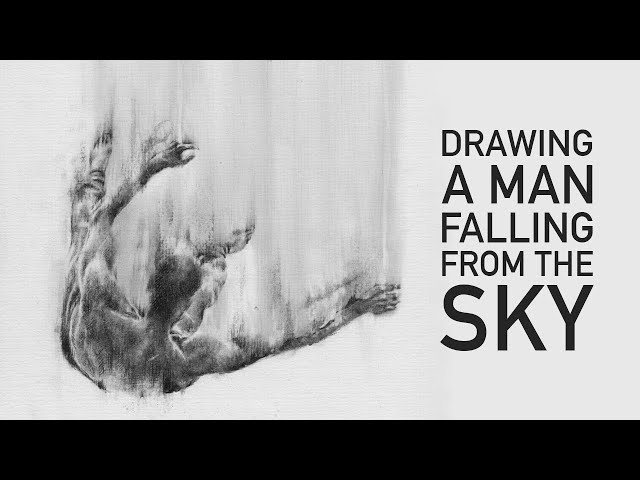 Man Falling From Sky Drawing