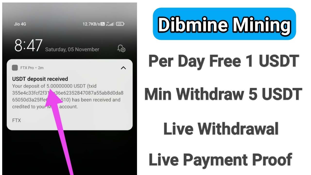 Dibmine Mining Live Payment Proof | Dibmine Mining Live Withdraw ...