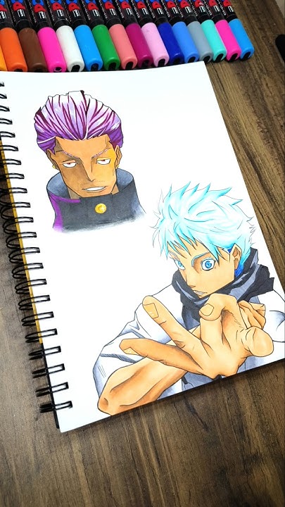 Day-2 Drawing JJK characters [GOJO] - YouTube