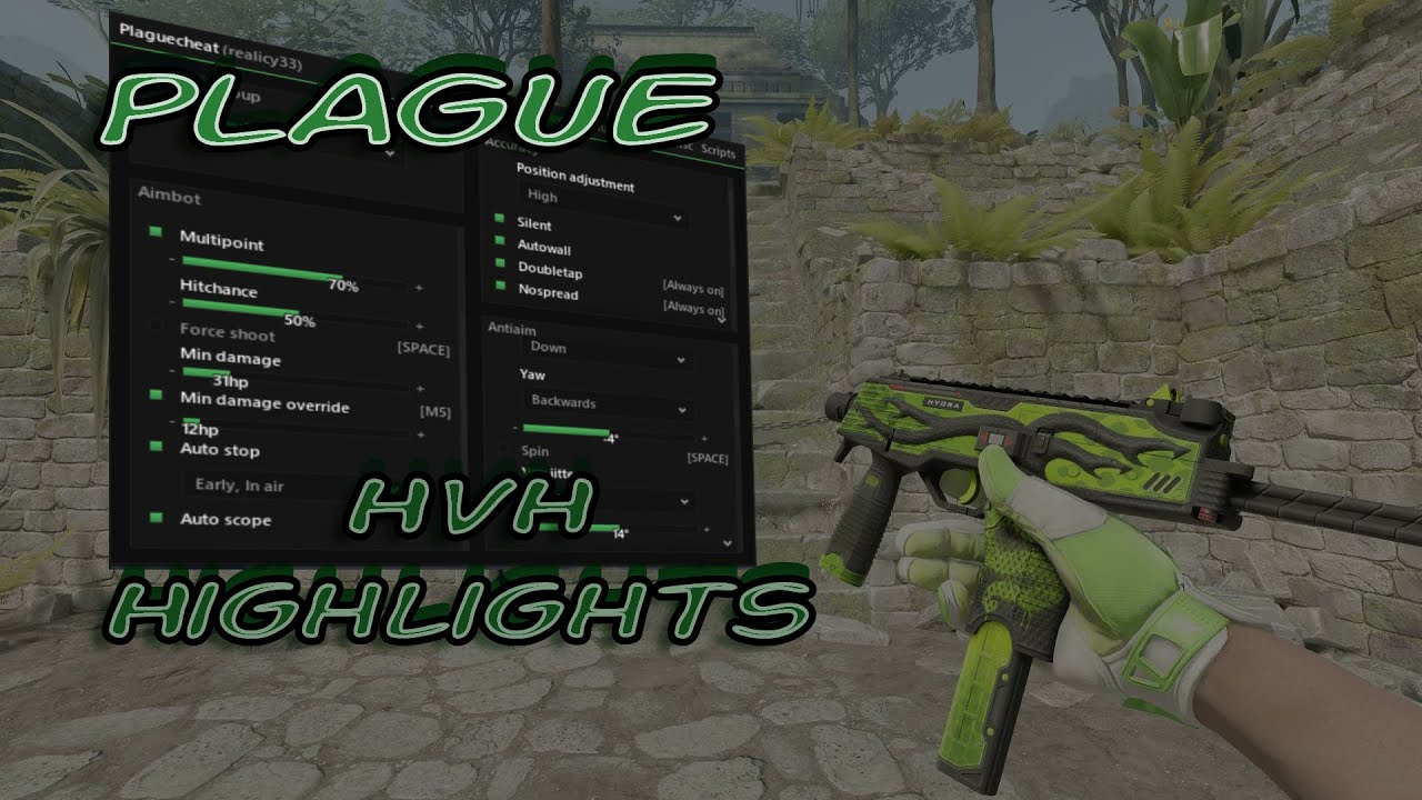 #cs2 #hvh HvH Highlights with plague - YouTube
