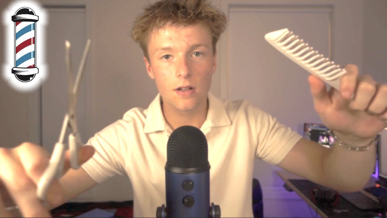 💈ASMR most REALISTIC barbershop haircut EVER💈 - YouTube