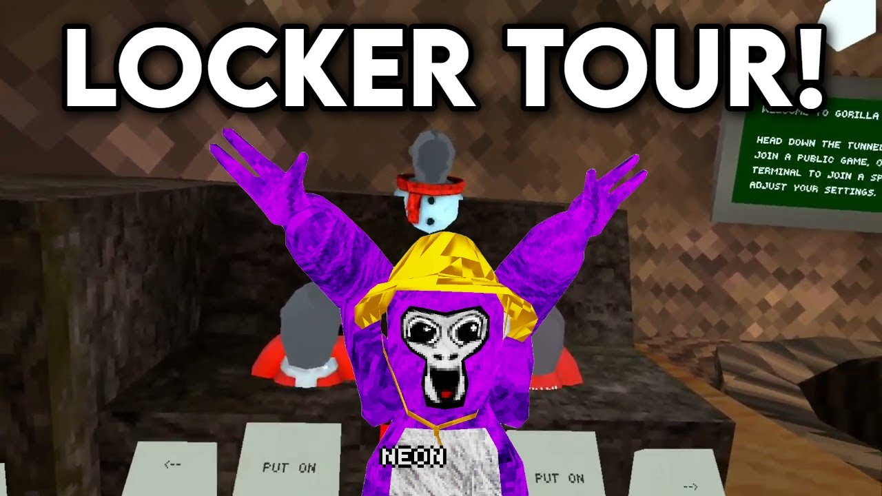 Gorilla Tag Locker Tour! - YouTube