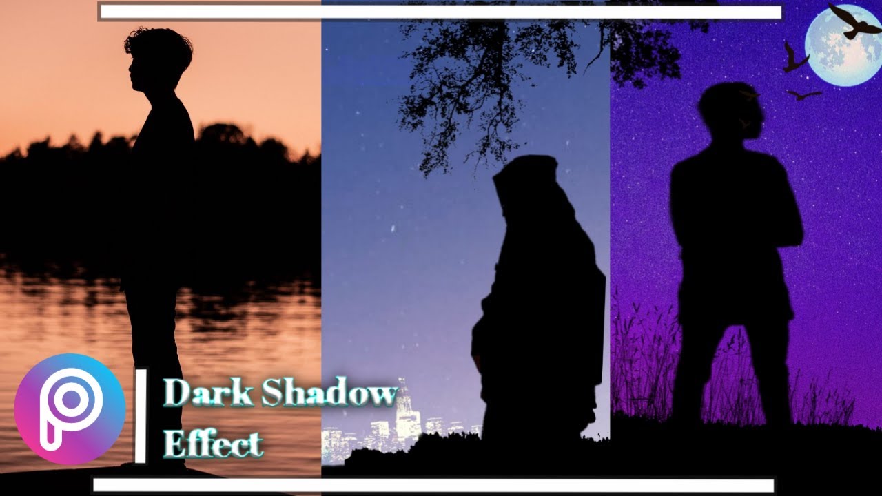 Tutorial How to Make Dark Shadow Effect on Mobile🔥 || Picsart Tutorial ...