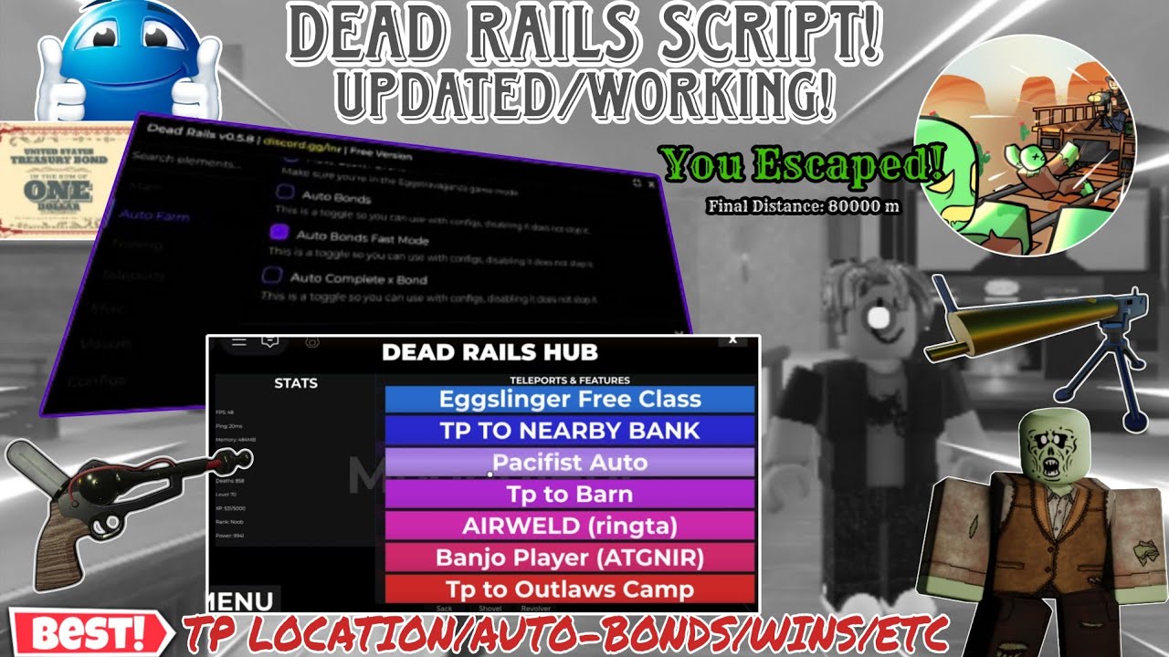 Dead Rails Latest/Working Scripts Tp Location,Auto-Win😎,Interact ...