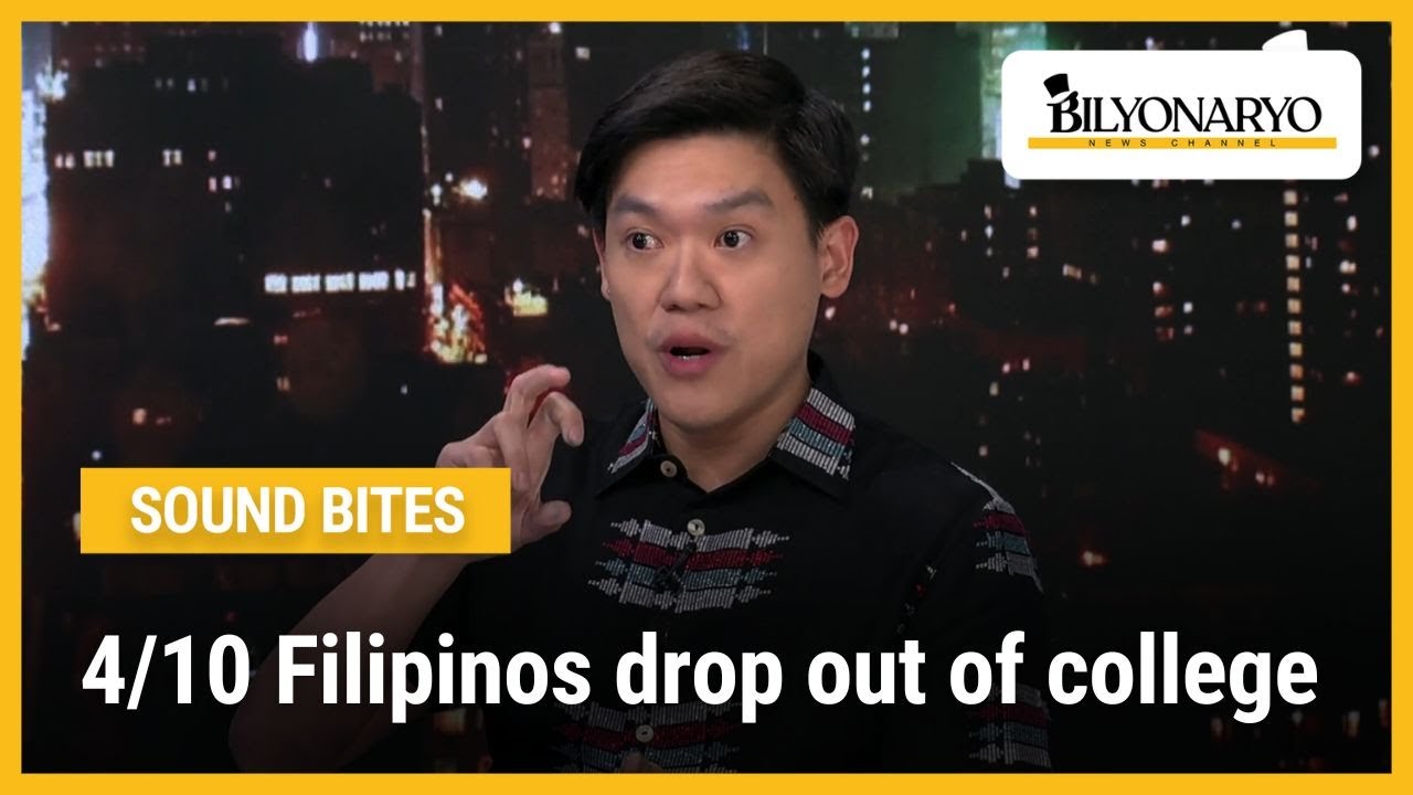 4/10 Filipinos drop out of college - YouTube